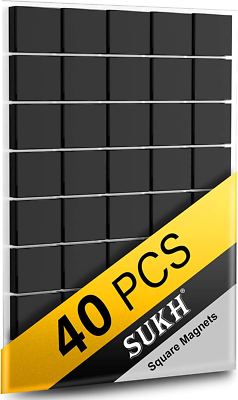 Square Magnets Magnetic Tape Strip - 30 PCS Magnet Sheets Magnets with ...