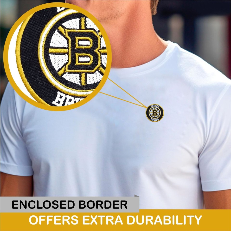 NHL Boston Bruins Club Logo - Iron On Patch - Sew Patch - Embroidered ...