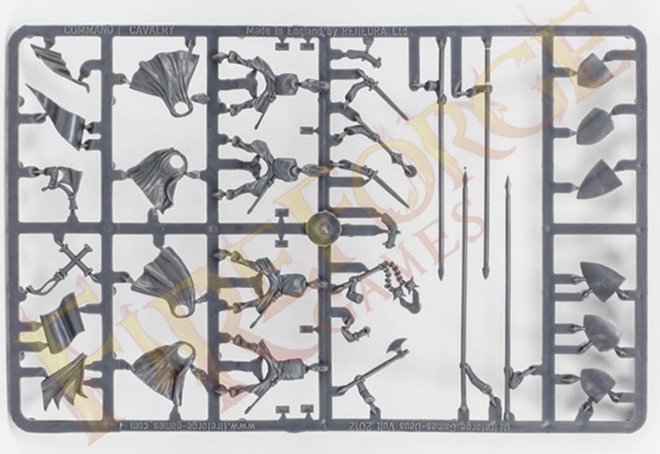 🌳28mm Mounted Templar Knights Deus Vult Fireforge Games Dark Ages ...