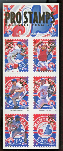 Montreal Expos 1996 Pro Stamps Stickers Team Set 5 Players David Segui ...