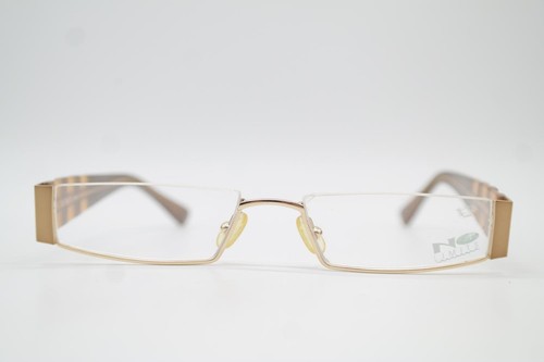 Glasses NO LIMITS 8466 Gold Bronze Black Braun half Rim Frames New ...