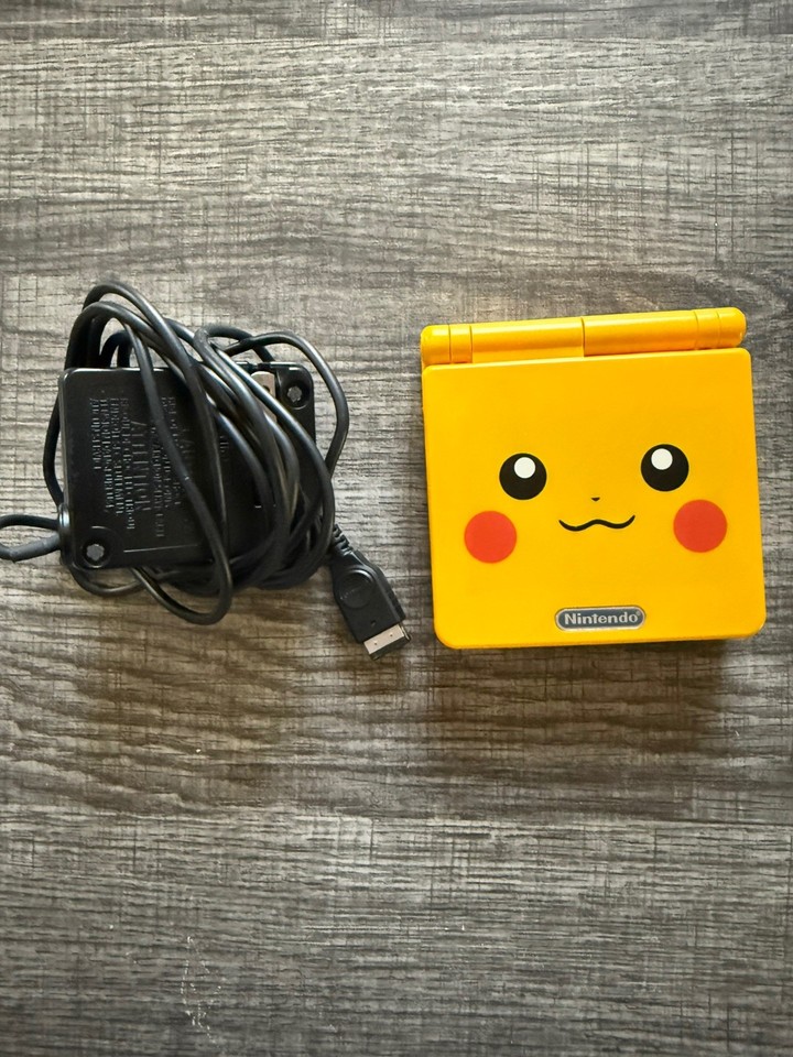 Nintendo Game Boy Advance SP Pikachu Edition - Backlit AGS-101 - New ...