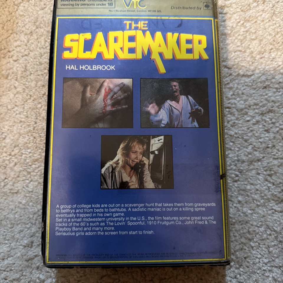 V Rare The Scare Maker Pre Cert VTC Big Box Vhs Ex Rental Video Tape ...