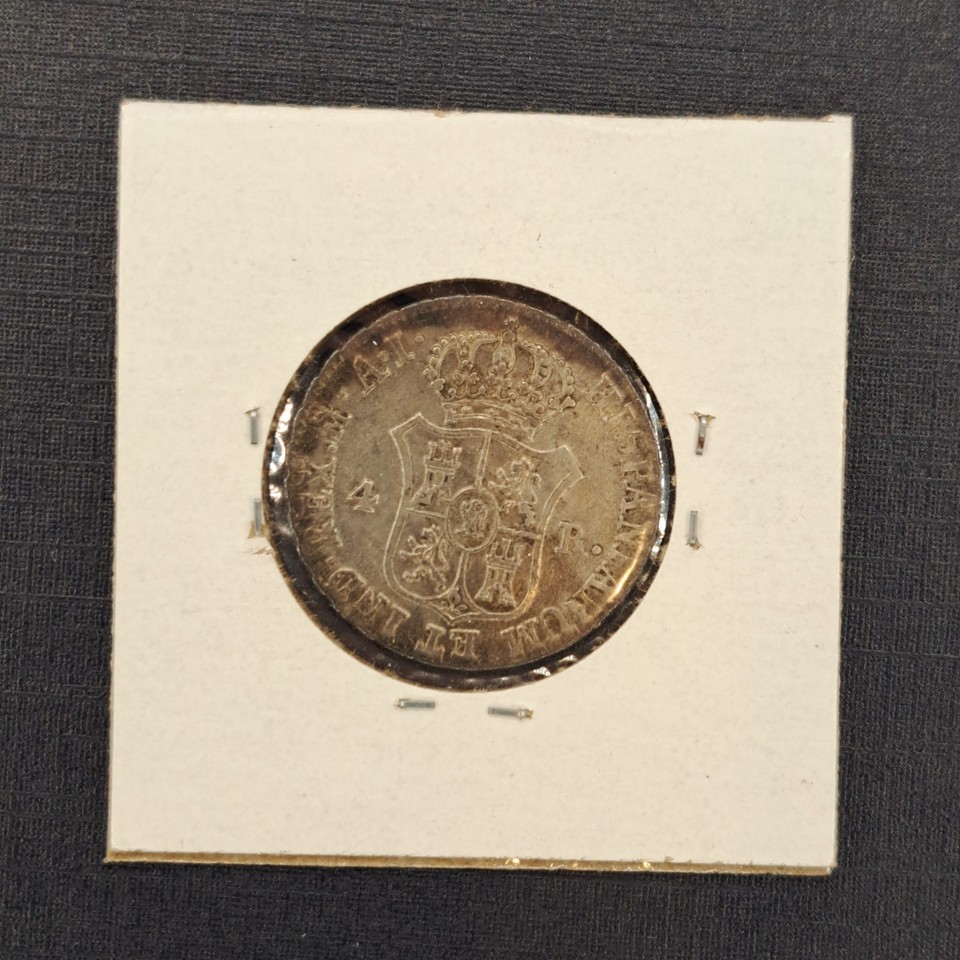 1811 Spain 4 Silver Reales M AI Marks Joseph Napoleon Silver Coin .812 ...