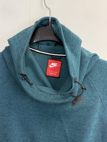 Nike Tech Fleece Hoodie Sweatshirt Womens Size S Teal Heather Pullover ...
