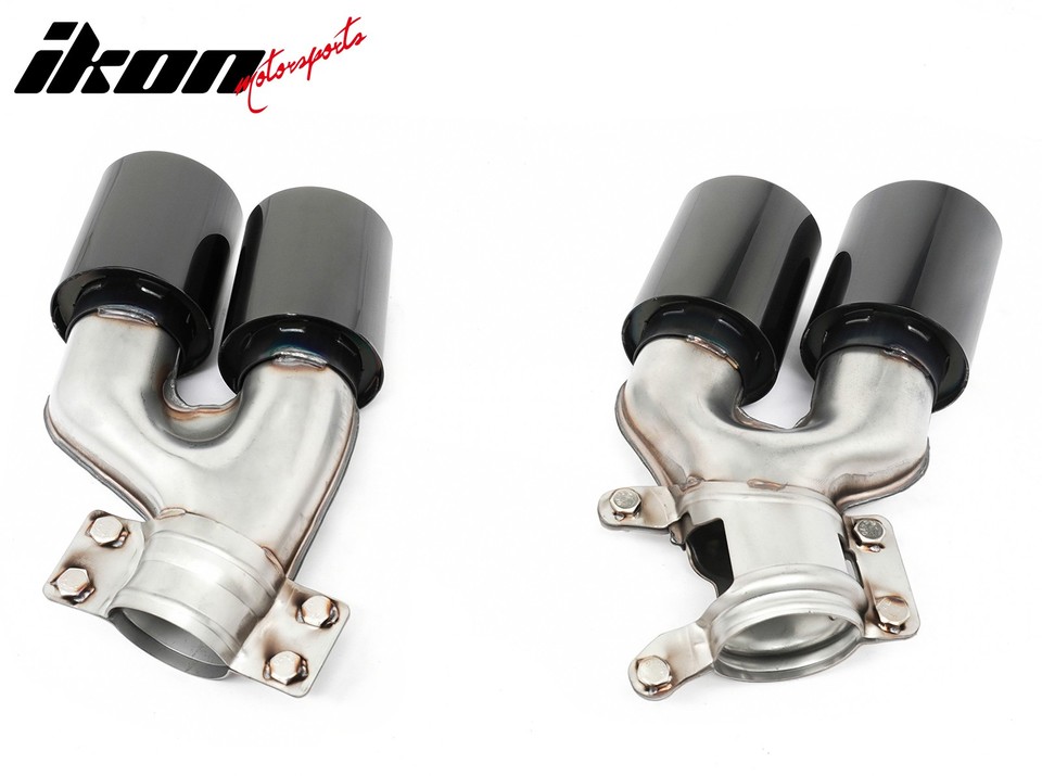 Fits 17-20 BMW 5 Series G30 M5 Style Stainless Steel Quad Exhaust Tips ...