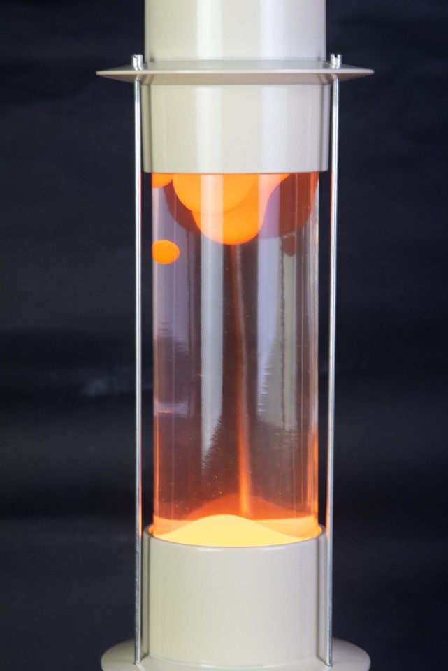 Large 19″ Cream Soviet Lava Lamp Rainbow USSR Racket Spaceship Red ...