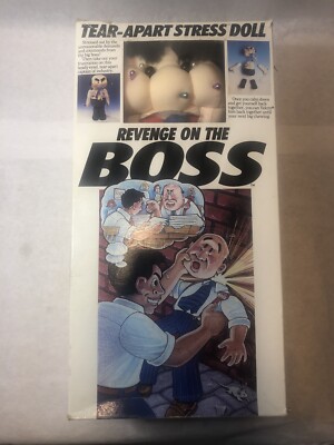 Revenge On The Boss Tear Apart Stress Doll Original Box, Vintage 1989 ...