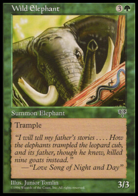 Magic the Gathering MTG Wild Elephant (254) Mirage NM | eBay