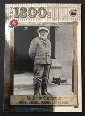 Andrew Carnegie 2024 Historical Autograph The 1800s, 1 of 299 made, #9 ...