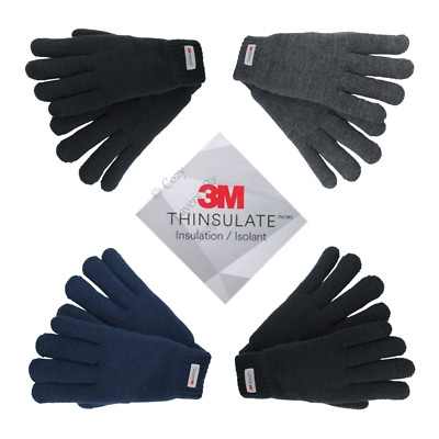 3M™ Men's Acrylic Thermal Full-Finger Gloves – 3M Thinsulate Insulated | eBay UK