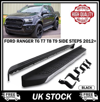 FOR FORD RANGER T6 T7 T8 T9 2012 + RUNNING BOARD ALUMINIUM SIDE STEPS ...