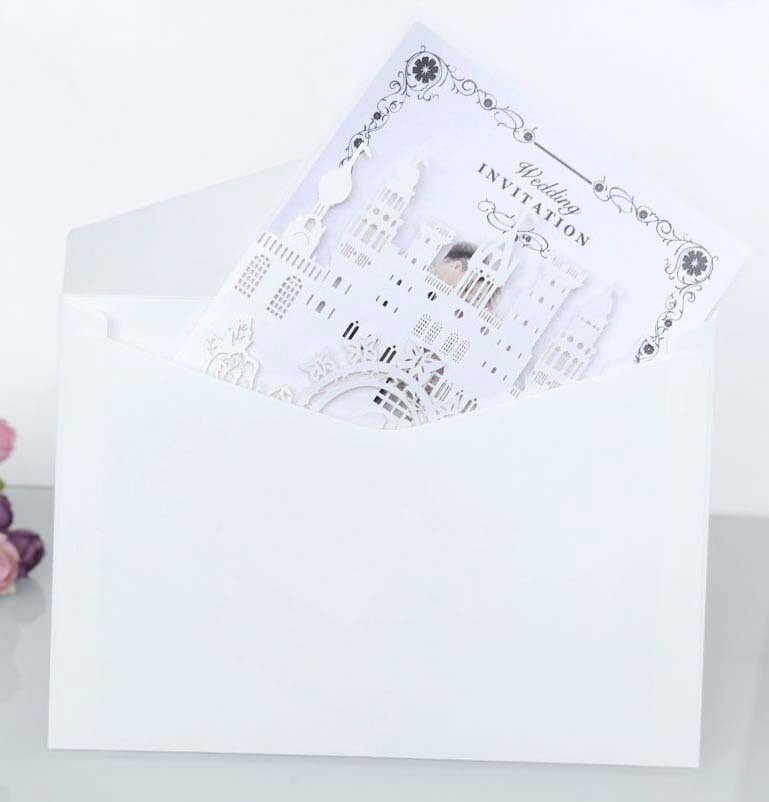10/50pcs Wedding Invitation Card Kit Personalized Printing with ...