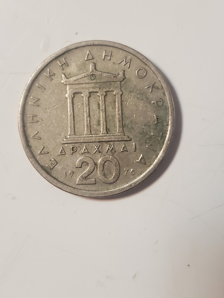 1976 Greece 20 Apaxmai Coin Circulated | eBay