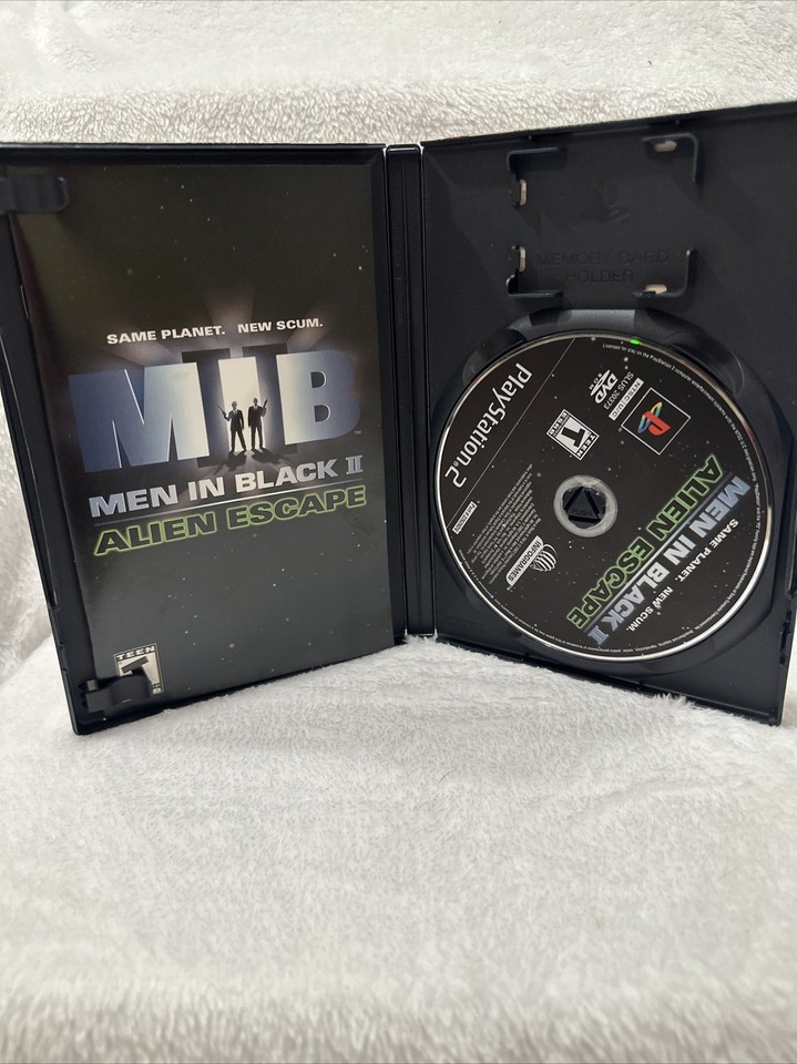 PlayStation 2 PS2 - MIB MEN IN BLACK II Alien Escape COMPLETE W/MANUAL ...