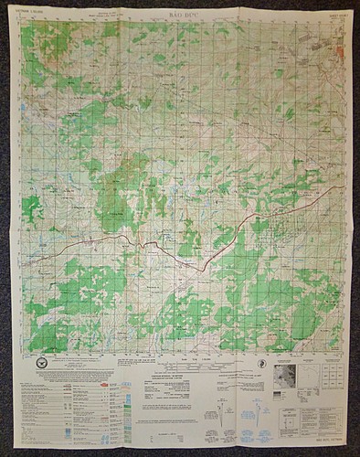 6536 i - MAP - Bao Duc - Pleiku Combat Base - LZ Oasis - Ia Drang ...