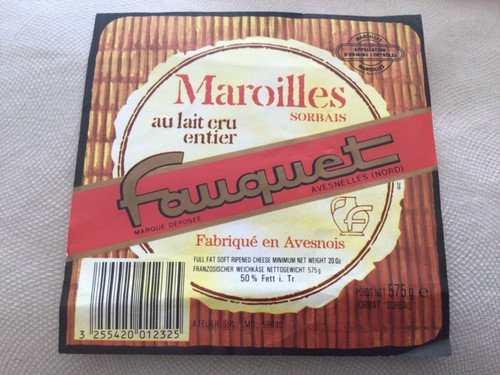 Etiquette fromage Maroilles Sorbais Fauquet Avesnois N.A.O.F | eBay