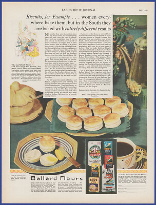 Vintage 1930 BALLARD Flours Biscuits Baking Ephemera 30's Print Ad | eBay