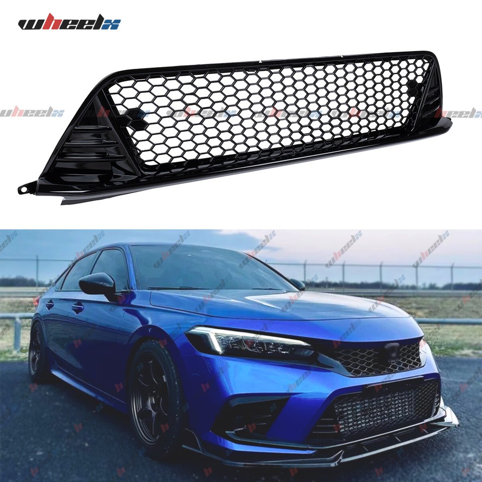 For 2022 2023 2024 Honda Civic Type R FL5 Front Lower Grill Mesh Gloss ...