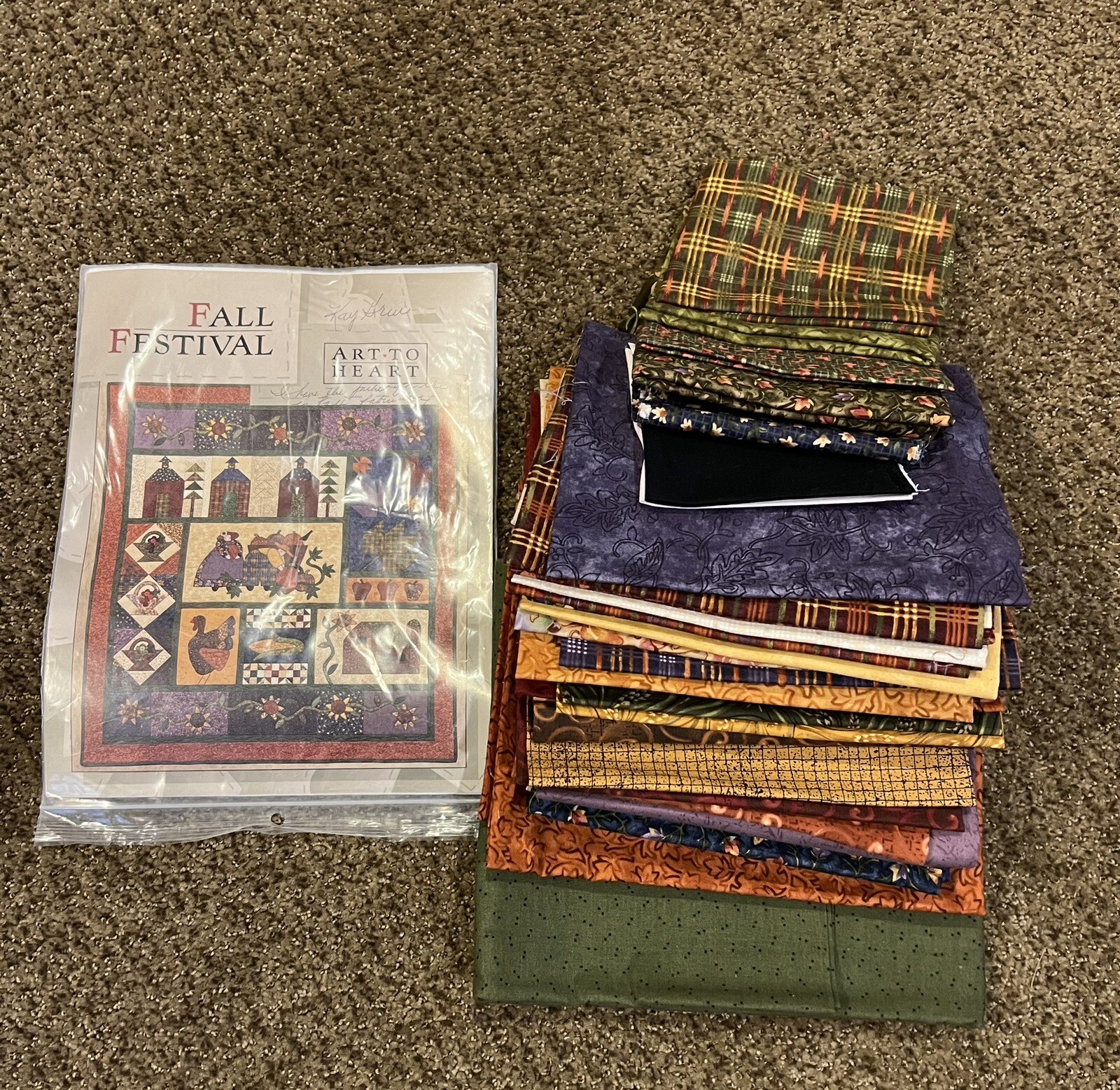 Fall Festival Art to Heart QUILT Kit 54 x 61 Nancy Halvorsen | eBay