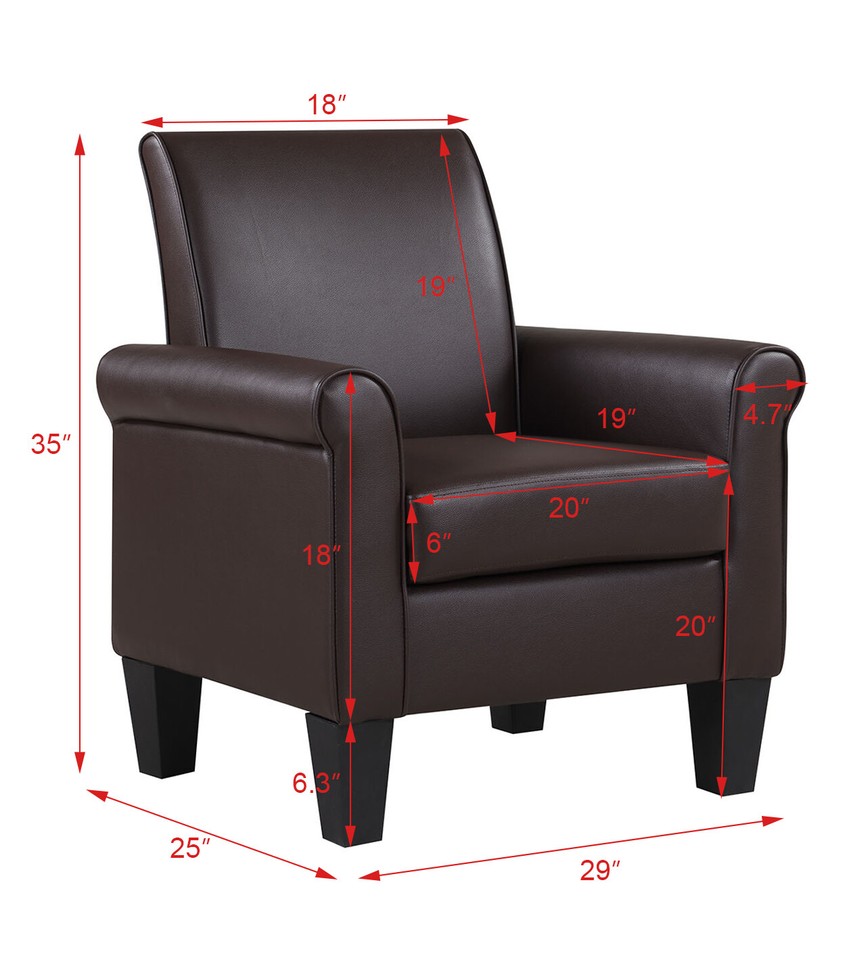 Leisure Accent Arm Chair Single Sofa Seat Leisure Living Room Furniture ...