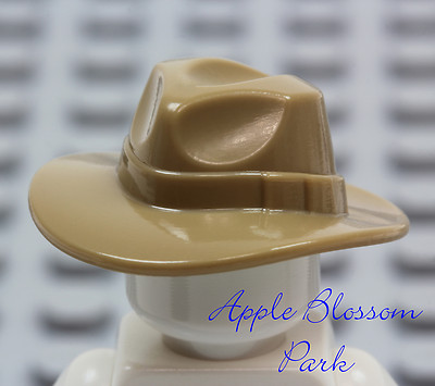 NEW Lego DARK TAN FEDORA HAT Outback Indiana Jones Minifig/Minifigure ...