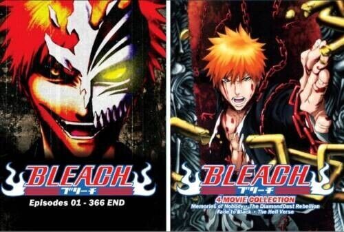 DVD Bleach Complete Series Vol 1-366 + Movie English Dubbed Fast Ship ...