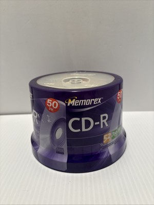 Memorex CD-R 50 Pack 52X 700Mb 80 Min Brand New Factory Sealed Discs ...