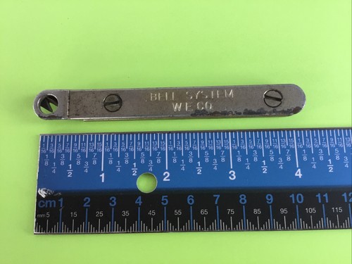 Marked Bell System WECO Telephone Hook Knife 4.25" Wire Stripper tool ...
