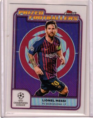 2024-25 TOPPS FINEST UEFA CLUB LIONEL MESSI PRIZED FOOTBALLERS ...