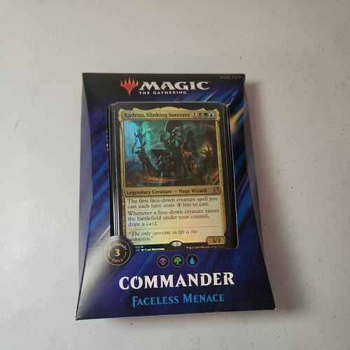 SEALED Magic: The Gathering Commander 2019 Faceless Menace Precon Deck ...