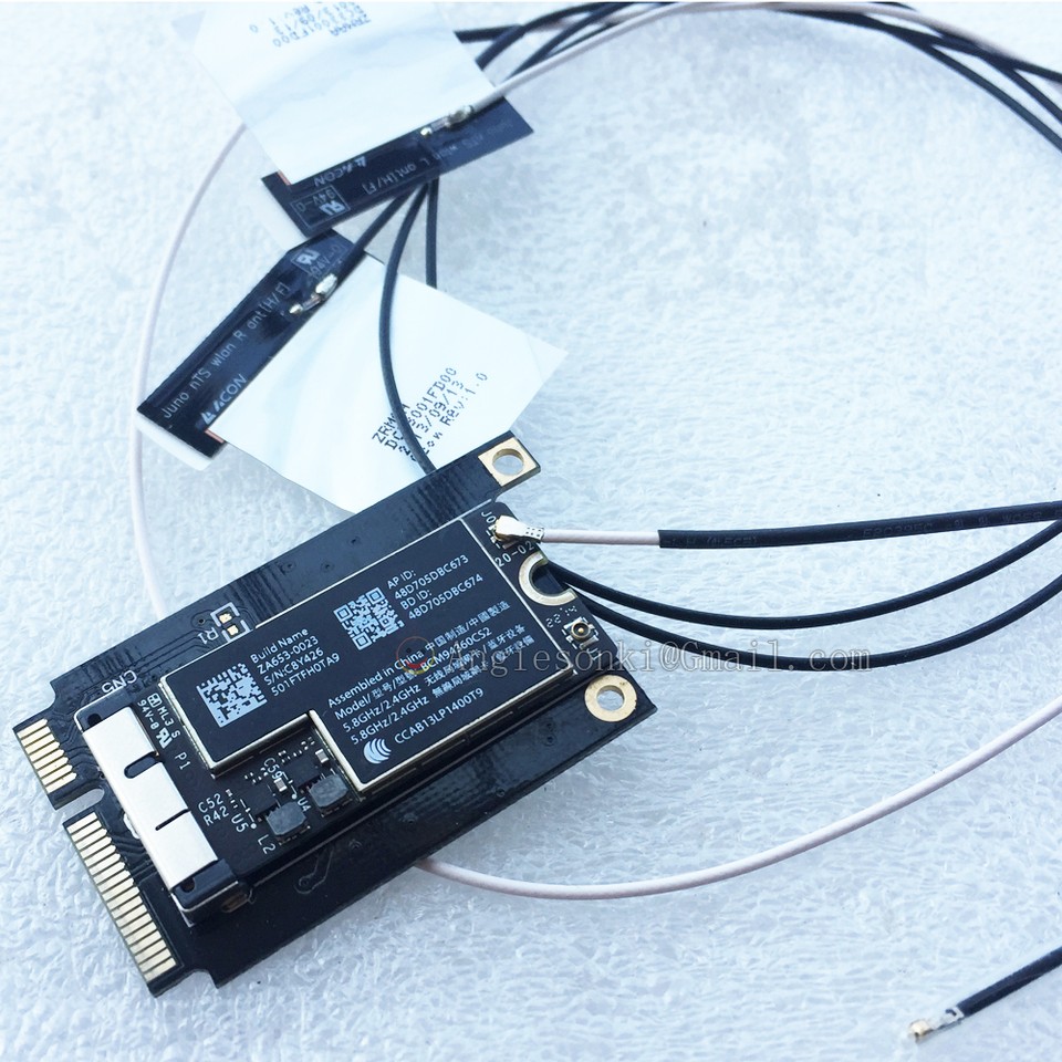 802.11AC BCM94360CS2 Airport WiFi WLAN Card Bluetooth 4.0&PCI-E Adapter ...