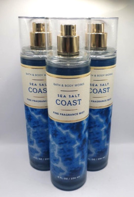 BATH AND BODY WORKS SEA SALT COAST BODY MIST 8 FL OZ (SET OF 3) | eBay