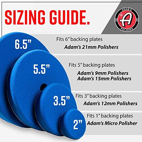 Adam's Premium Polisher Pads Bundle Expertly Designed To Make Polishing ...