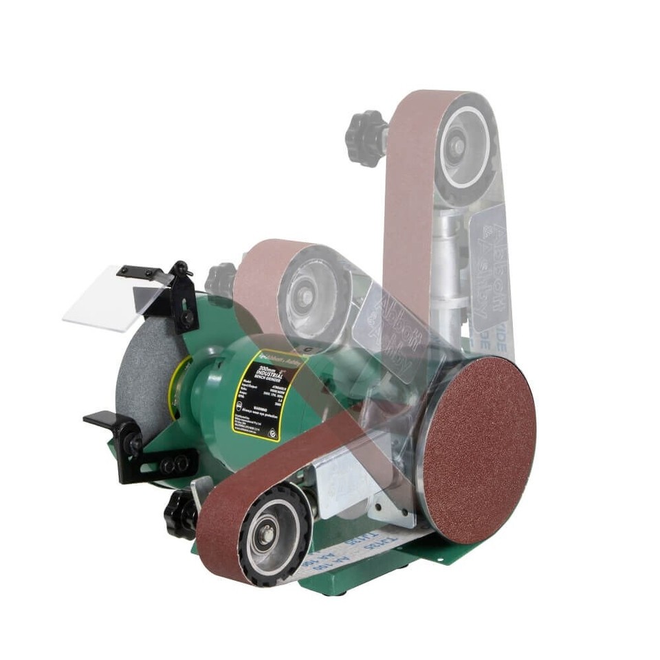ABBOTT & ASHBY 8" 200mm Bench Grinder + Linishing Linisher Machine ...