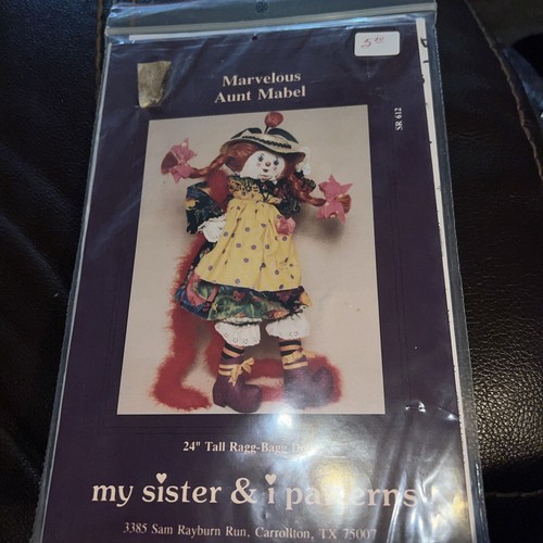 Marvelous Aunt Mabel 24" Tall Rag-Bagg Doll Pattern by My Sister & I ...
