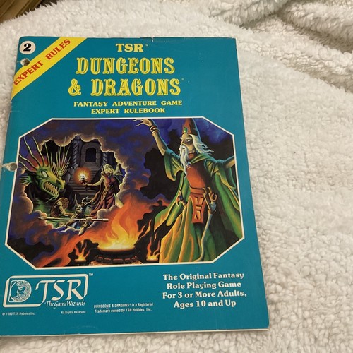 Dungeons & Dragons Fantasy Adventure Game Expert Rulebook 2 TSR 1981 ...