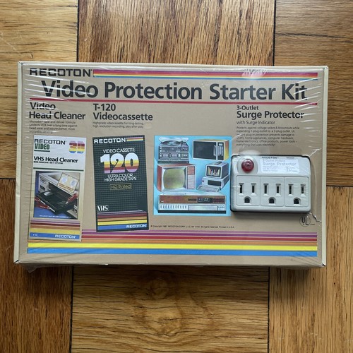 Vintage 1987 Recoton VHS Video Cassette Protection Starter Kit Surge ...