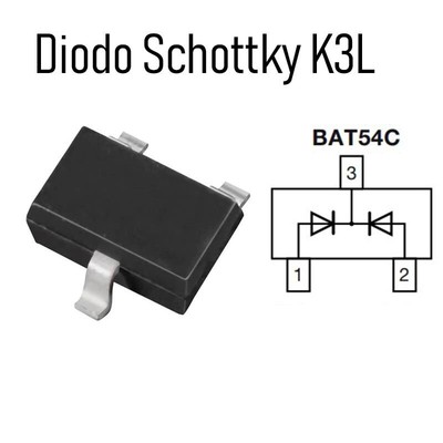 BAT54C SMD Diode Schottky 30 V 0,2A SOT-23 K3L | eBay