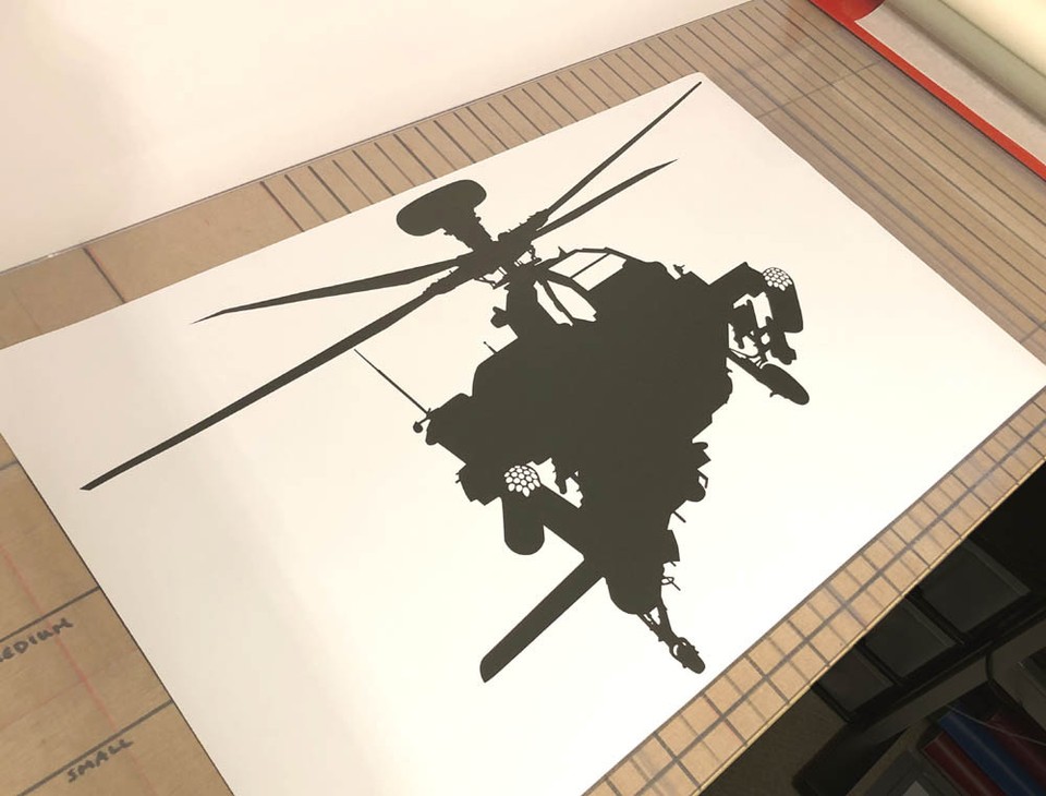 Apache helicopter wall sticker decal | Army Wall Stickers | eBay