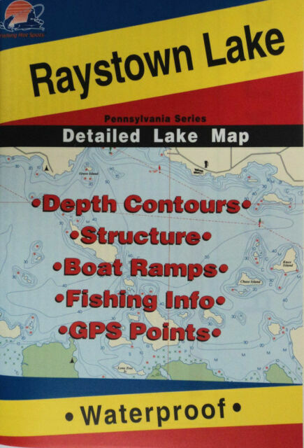 FHS Fishing & Boating Map Chart GPS Points Guide / Raystown Lake Pa ...