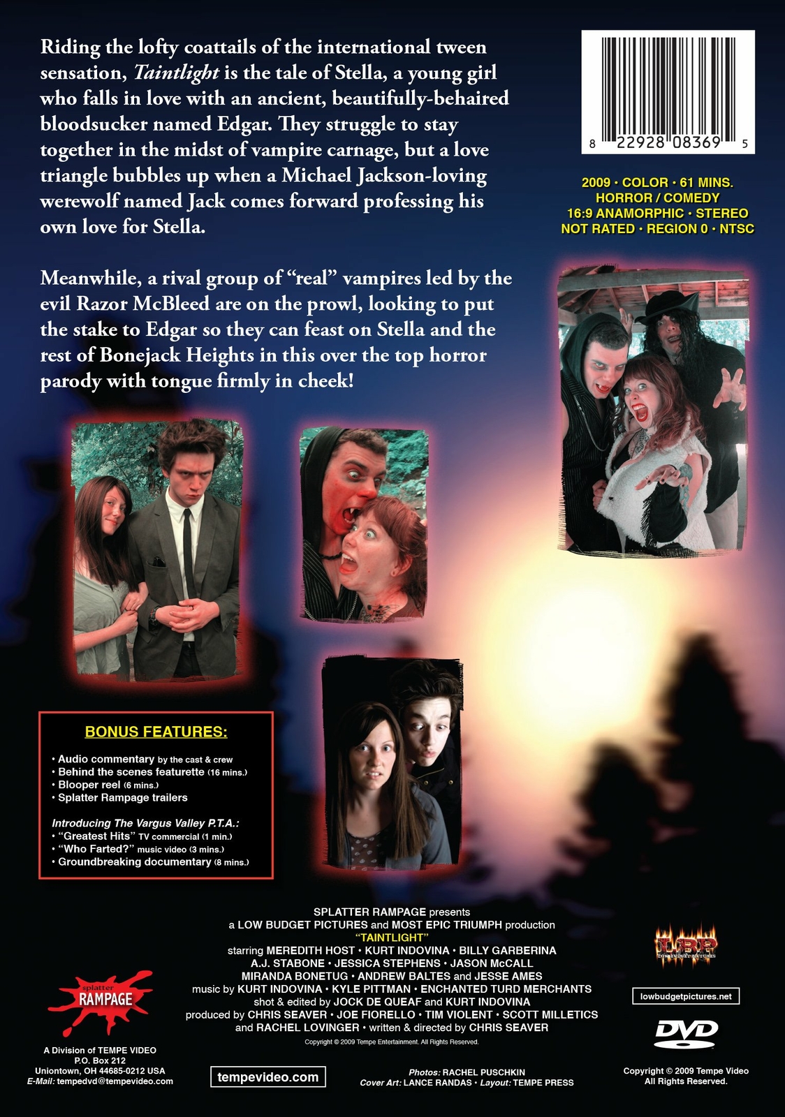 Taintlight - Hilarious raunchy spoof on TWILIGHT, RARE DVD vampire ...