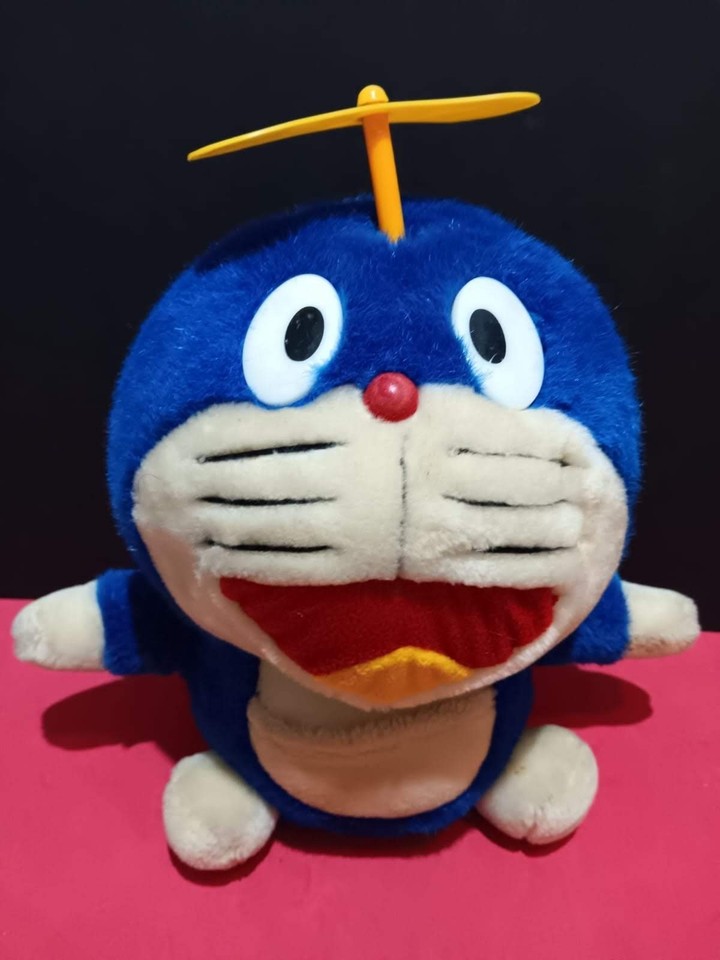 Antique plush figure cosmic cat Doraemon manga anime 90s vintage | eBay