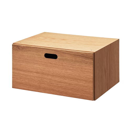 MUJI Stacking chest half drawer 1 shelf oak veneer Japan W37 x D28 x ...