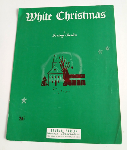 Vintage "WHITE CHRISTMAS" Sheet Music by Irving Berlin | eBay
