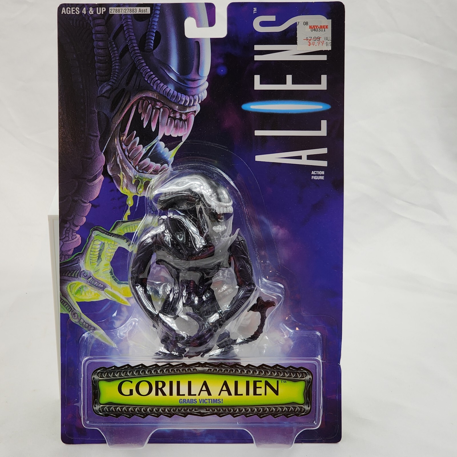 Vtg Aliens Gorilla Alien Action Figure MOC 1996 Kenner New Toy Vs ...