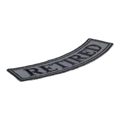 Retired Reflective Bottom Rocker Patch, Motorcycle Rocker Patches | eBay