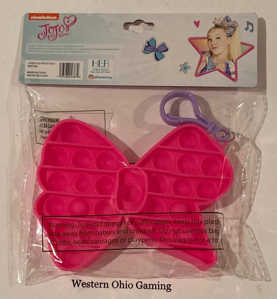 Jojo Siwa Pink Popper Fidget Keychain NEW | eBay