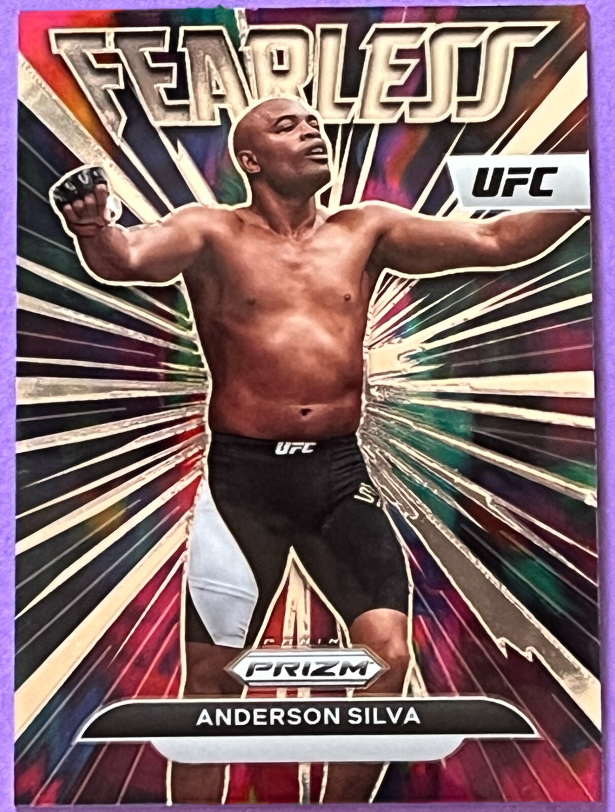 2023 Panini Prizm UFC Fearless Insert #12 Anderson Silva Card | eBay