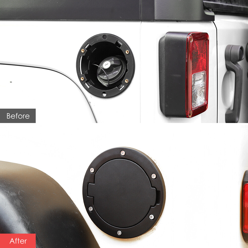 Non-Locking TJ Gas Cap Tank Fuel Filler Cover for Jeep Wrangler TJ 1997 ...